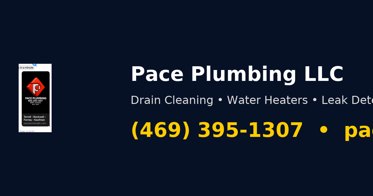 Wills Point Plumber | Water Heaters, Drains, Leaks | Pace Plumbing